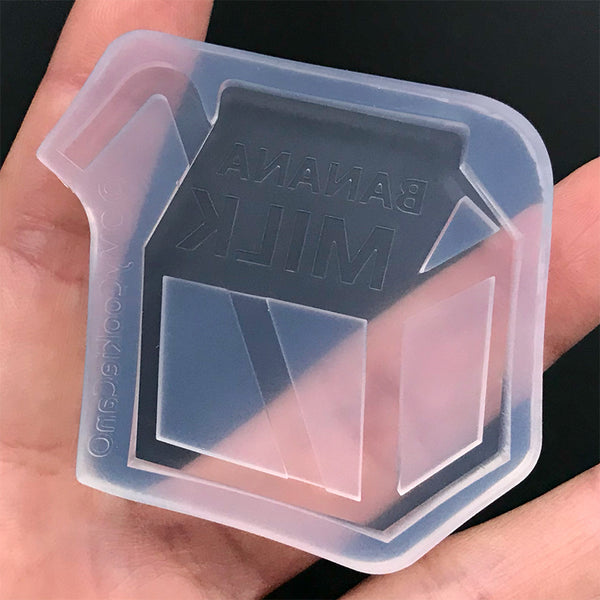 Banana Milk Carton Shaker Mold | Kawaii Resin Shaker Charm DIY | Epoxy ...