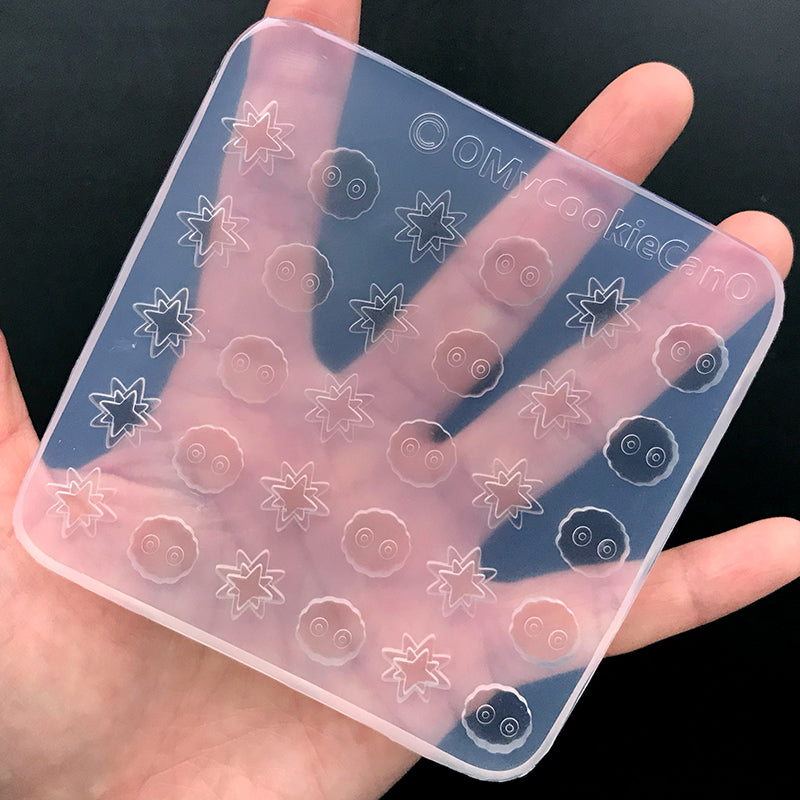 Konpeito and Soot Face Silicone Mould (30 Cavity) | Kawaii Shaker Bit ...
