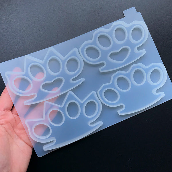Knuckle Dusters Silicone Mold for Resin Craft (4 Cavity) | Self Defens ...