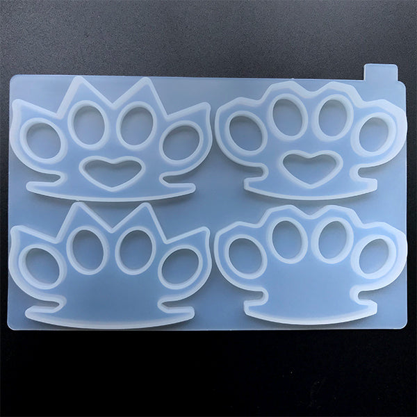 Knuckle Dusters Silicone Mold for Resin Craft (4 Cavity) | Self Defens ...