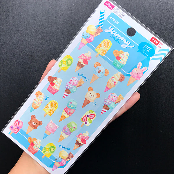 Ice Cream and Popsicle Stickers | Yummy Snack Sticker | Kawaii Deco St ...