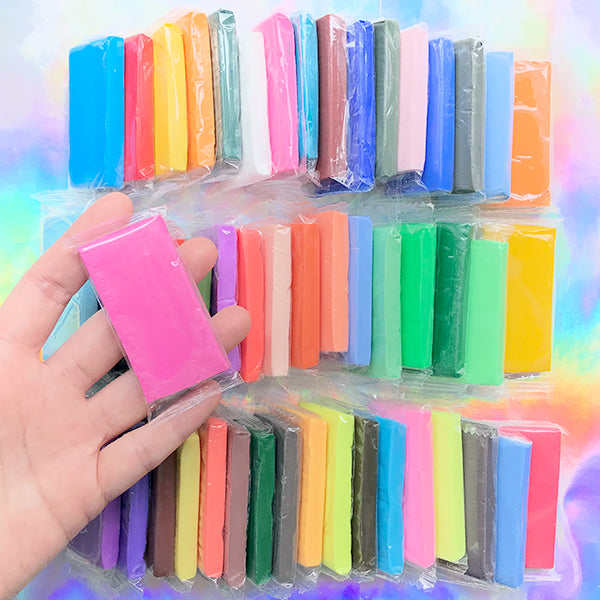 50 Colors Polymer Clay Starter Kit with Tools | Oven Bake Modeling Cla ...