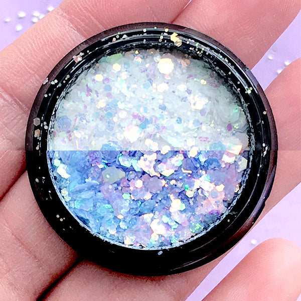 Solar Activated Color Changing Hexagon Confetti | Aurora Borealis Spri ...