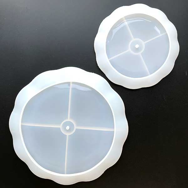 2 Tier Cake Serving Stand Silicone Mold | Two Tier Display Tray Making ...