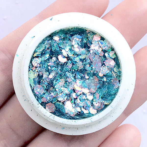 Holo Hexagon Confetti Sprinkles in Rainbow Color | Holographic Iridesc ...