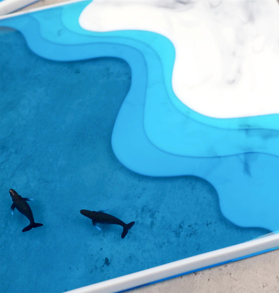 Beach Coaster Silicone Mold | Large Rectangle Seashore Landscape Coast ...