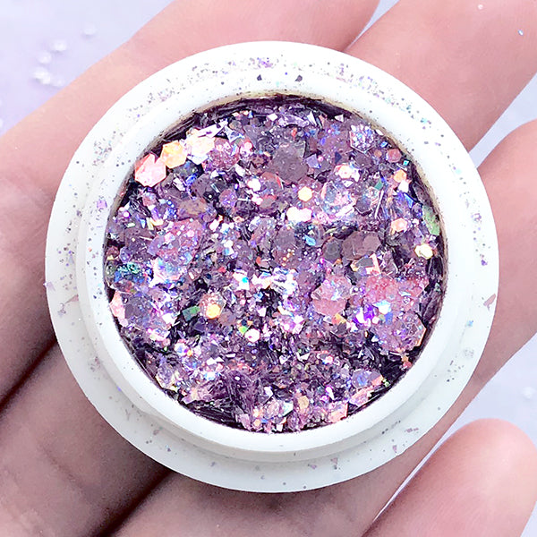 Holographic Glitter Sprinkles in Various Sizes | Hexagon Confetti in I ...