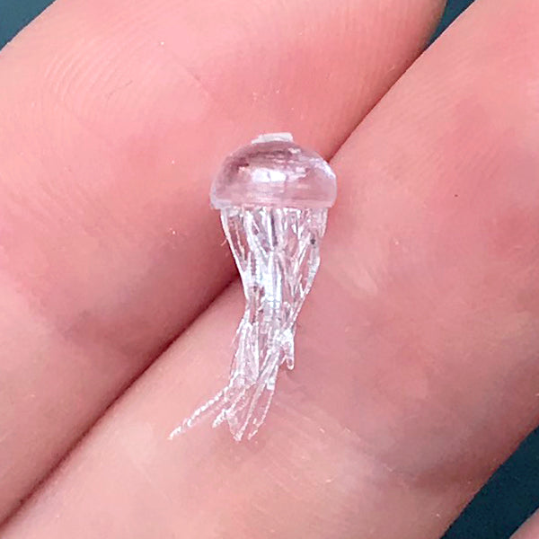 Transparent Miniature Jellyfish Figurine | Sea Jelly Resin Inclusion ...
