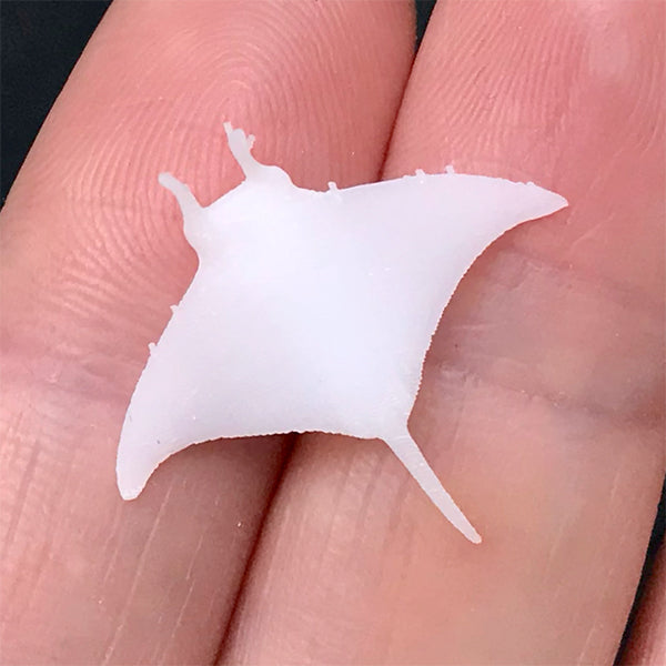 Miniature Manta Ray Marine Life Figurine | 3D Stingray Resin Inclusion ...