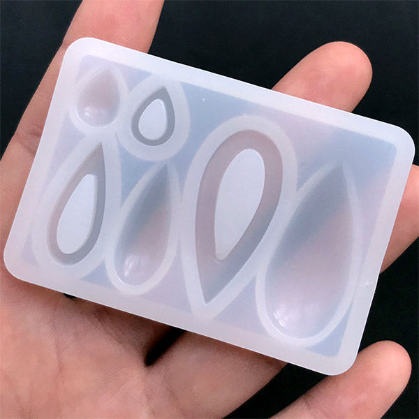 Assorted Teardrop Silicone Mold in Various Shapes and Sizes (6 Cavity ...