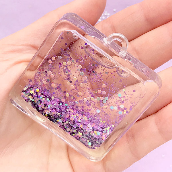 Clear Plastic Bails | Glue On Transparent Blank Bails | Resin Charm Ma ...