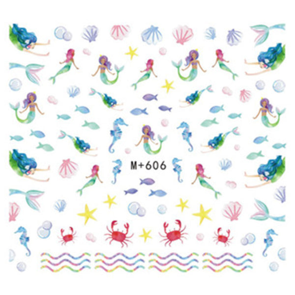 Mermaid and Marine Life Decal Stickers | Seashell and Fish Water Trans ...