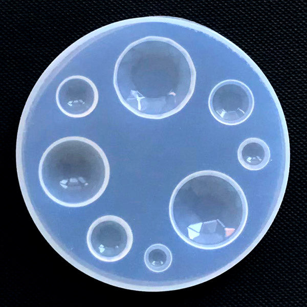 Faceted Round Gemstone and Dome Silicone Mold Assortment (8 Cavity ...