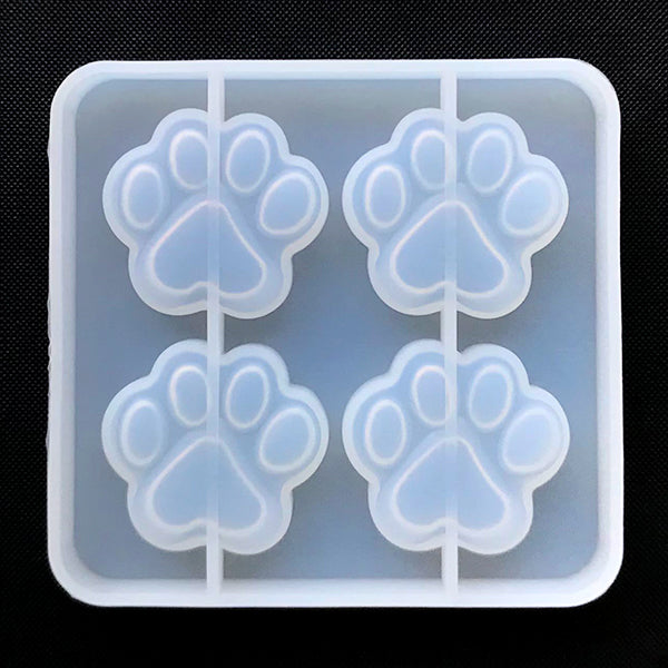 Cat Paw Silicone Mold (4 Cavity) | Dog Paw Mold | Animal Mold | Clear ...