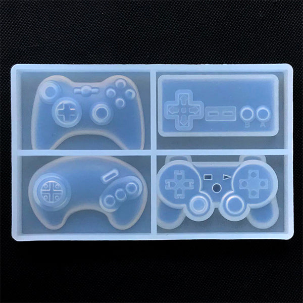 Game Controller Silicone Mold (4 Cavity) | TV Video Game Cabochon DIY ...