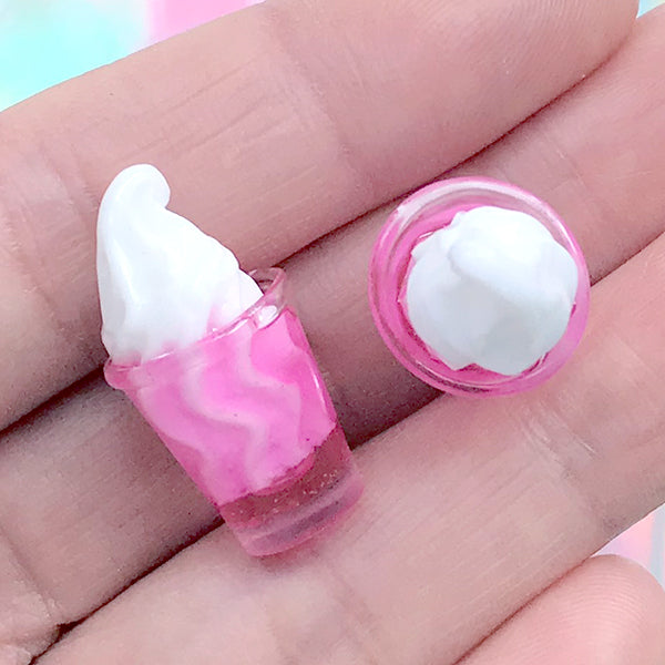 Miniature Dollhouse Ice Cream Sundae | Mini Food For Doll Craft | Kawa ...