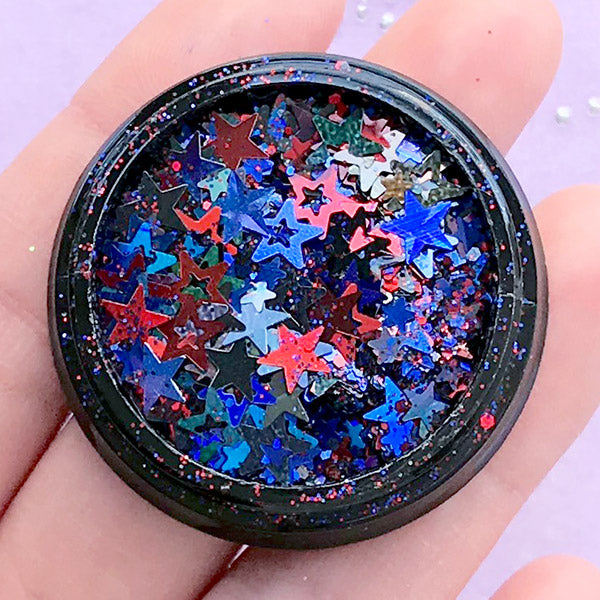 Aurora Borealis Star Confetti | Iridescent Glitter Sprinkles | Kawaii ...