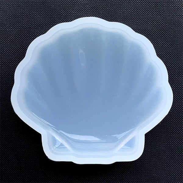 Large Seashell Silicone Mold | Big Scallop Shell Mold | Marine Life Em ...