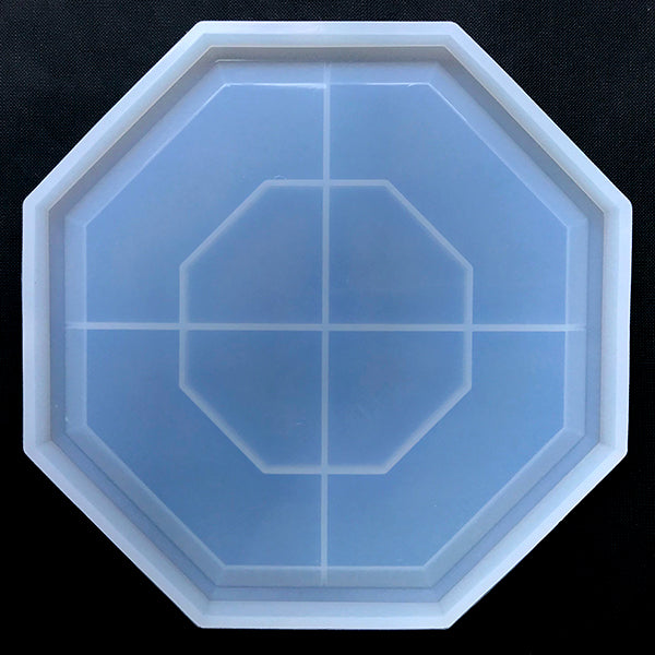 Big Octagon Plate Silicone Mold | Trinket Dish Mold | Large Petri Tray ...