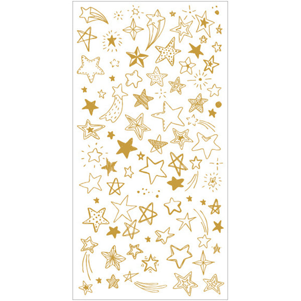 Gold Foiled Star Stickers| Shooting Star North Star Sticker | Resin In ...