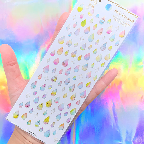 Teardrop Stickers | Tear Drop Stickers | Transparent PVC Sticker for H ...