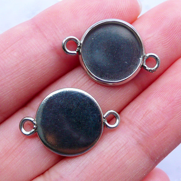 12mm Cabochon Setting | Stainless Steel Bezel Trays | Round Bezel Cup ...