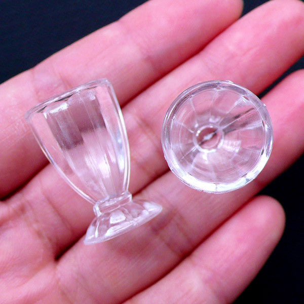 Miniature Milkshake Glass | Dollhouse Ice Cream Sundae Glasses | Mini ...