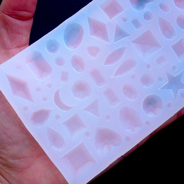 Rhinestone Flexible Mold in Various Shapes (64 Cavity) | Silicone Moul ...