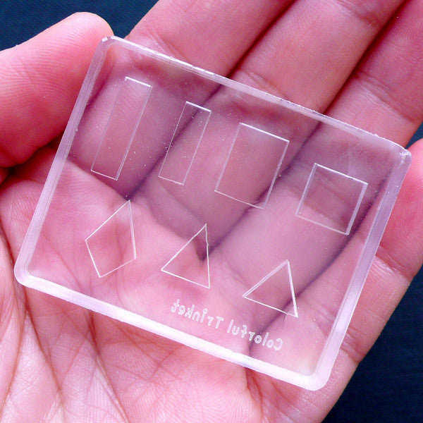 Mini Soft Molds in Geometric Shapes (7 Cavity) | Resin Jewellery Silic ...