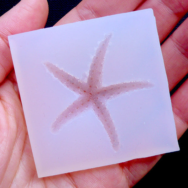 Starfish Mold | Sea Life Flexible Mold | Marine Life Mold | Silicone R ...