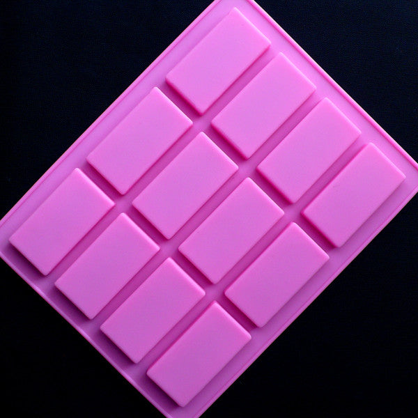 Rectangle Silicone Mold (12 Cavity) | Rectangular Chocolate Mold | Epo ...