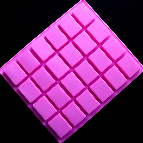 Silicone Rectangle Mold (24 Cavity) | Flexible Chocolate Bar Mold | Re ...