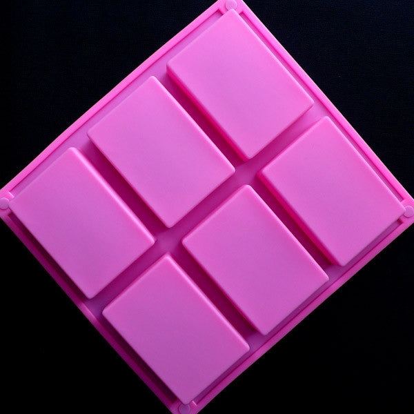 Large Rectangle Silicone Mold (6 Cavity) | Rectangular Mold | Epoxy Re ...