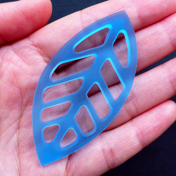 Large Leaf Silicone Mold (10 Cavity) | Hollow Leaf Outline Mold | Food ...