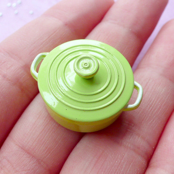 Miniature Dollhouse Cookware | Doll House Casserole Pot | Mini Cooking ...