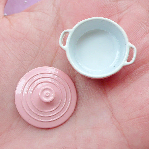 Miniature Cooking Pot | Dollhouse Casserole Pot | Doll House Kitchen U ...