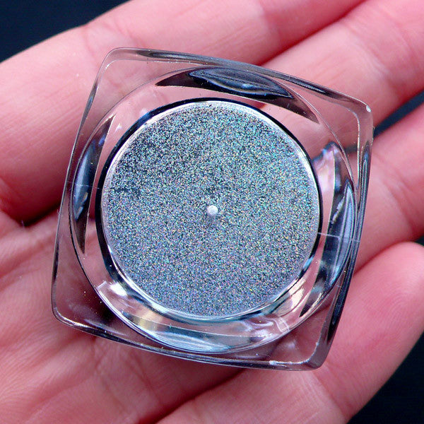Holographic Powder | Rainbow Nail Pigments | Chrome Glitter Dust | Nai ...