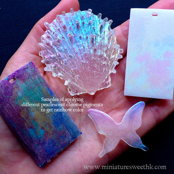 Iridescent Pearlescent Pigment (Pink) for Resin Coloring | Shimmer Pea ...