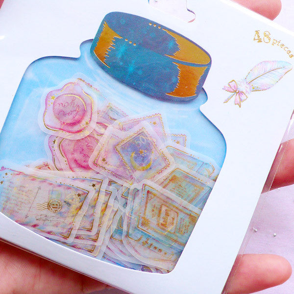 Vintage Stationery Stickers | Antique Letter Writing Kit Stickers | Pl ...