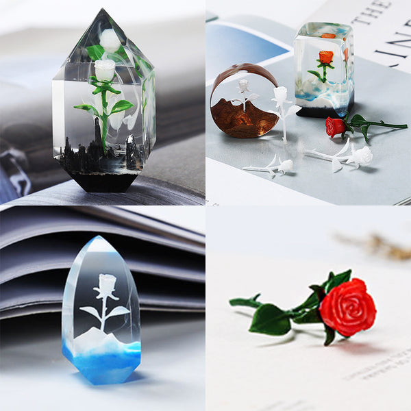 Miniature Rose for Resin Art Decoration | Floral Resin Inclusions | 3D ...