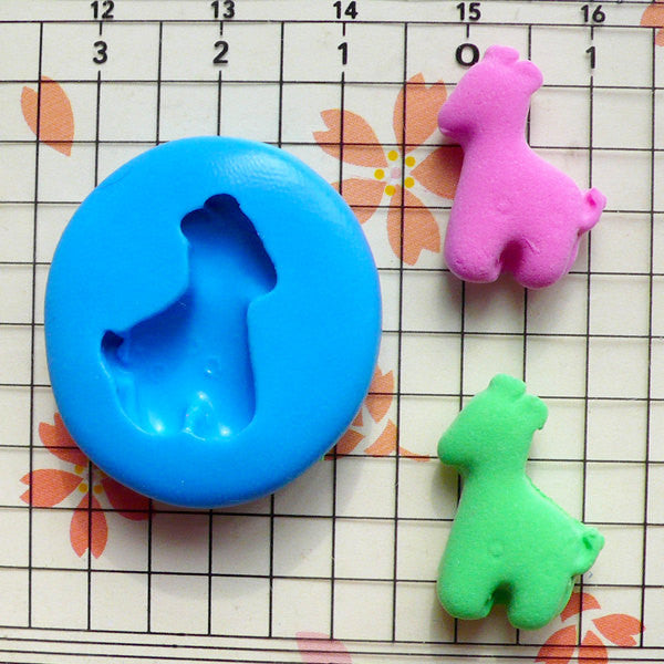 Giraffe (19mm) Silicone Flexible Push Mold - Miniature Food, Sweets, J ...