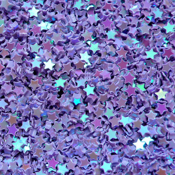 Purple Glitter Stars