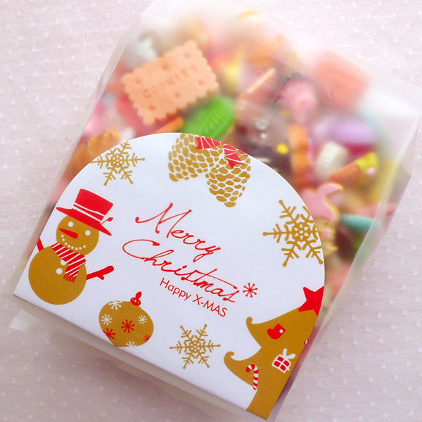 Christmas Packaging Bags / Translucent Plastic Bags with Christmas Bas ...